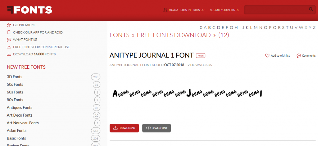 Daftar Website Tempat Download Font Keren Terbaik dan Gratis - Pena Indigo