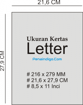 Perbedaan Ukuran Kertas F4/Folio, A4, A3, Legal, Letter dan Kuarto ...